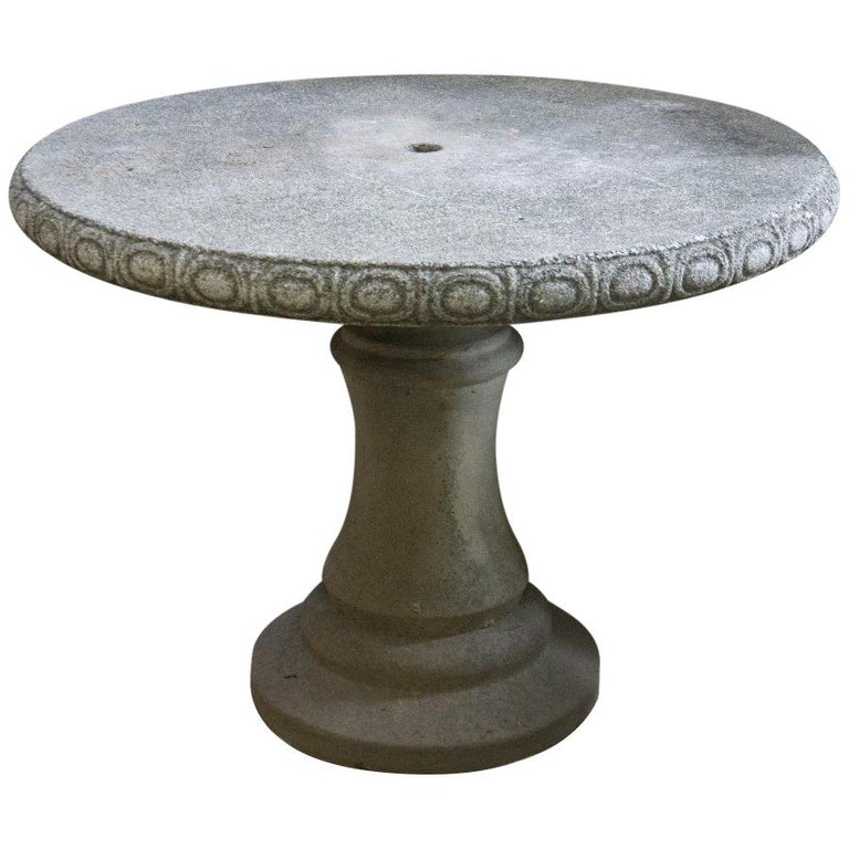 Midcentury Cast Stone Table For Sale at 1stDibs