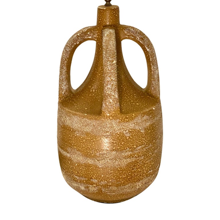 Mid Century Ceramic Amphora Table Lamp For Sale at 1stDibs