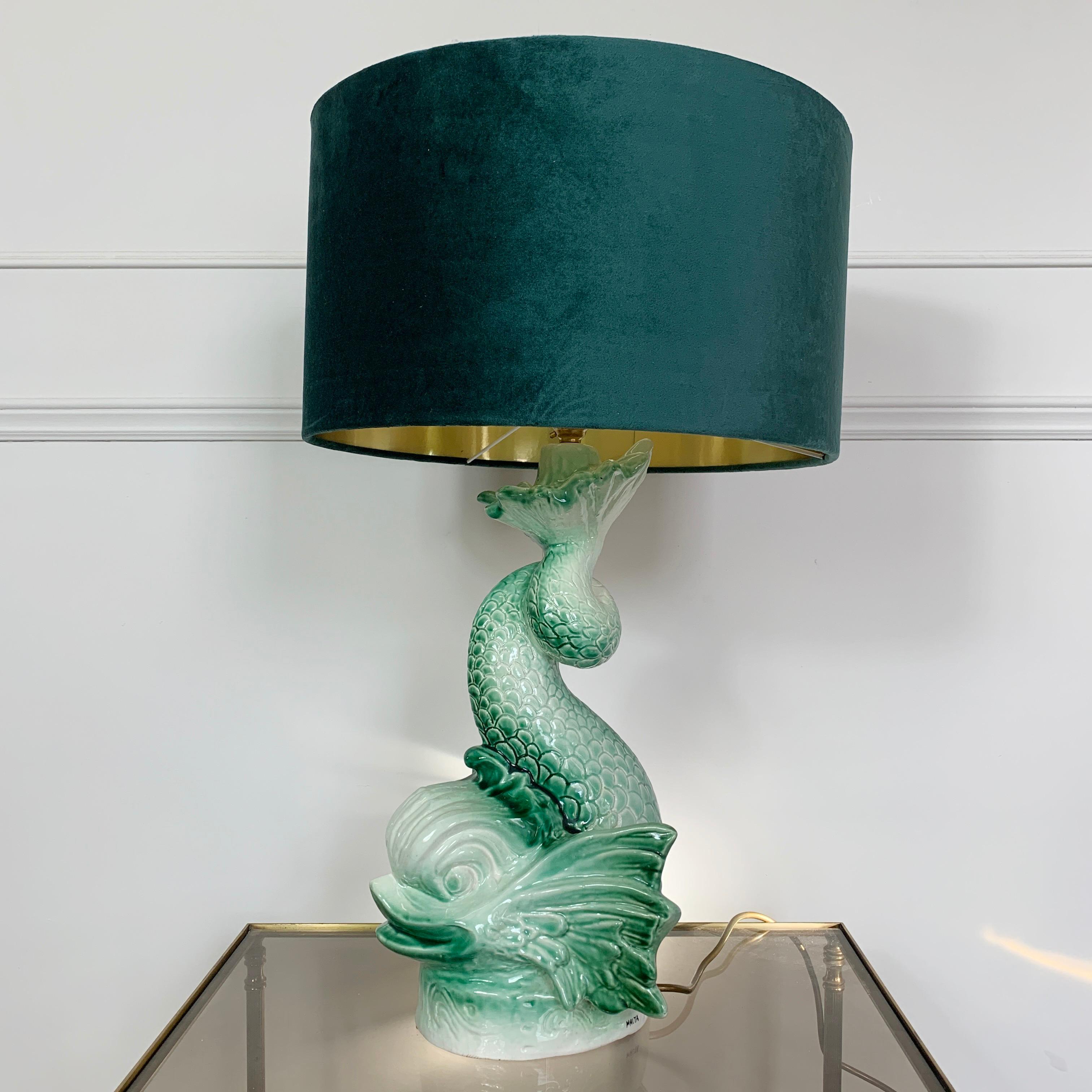 Midcentury Ceramic Classical Dolphin Lamp at 1stDibs | dolphin lamps ...