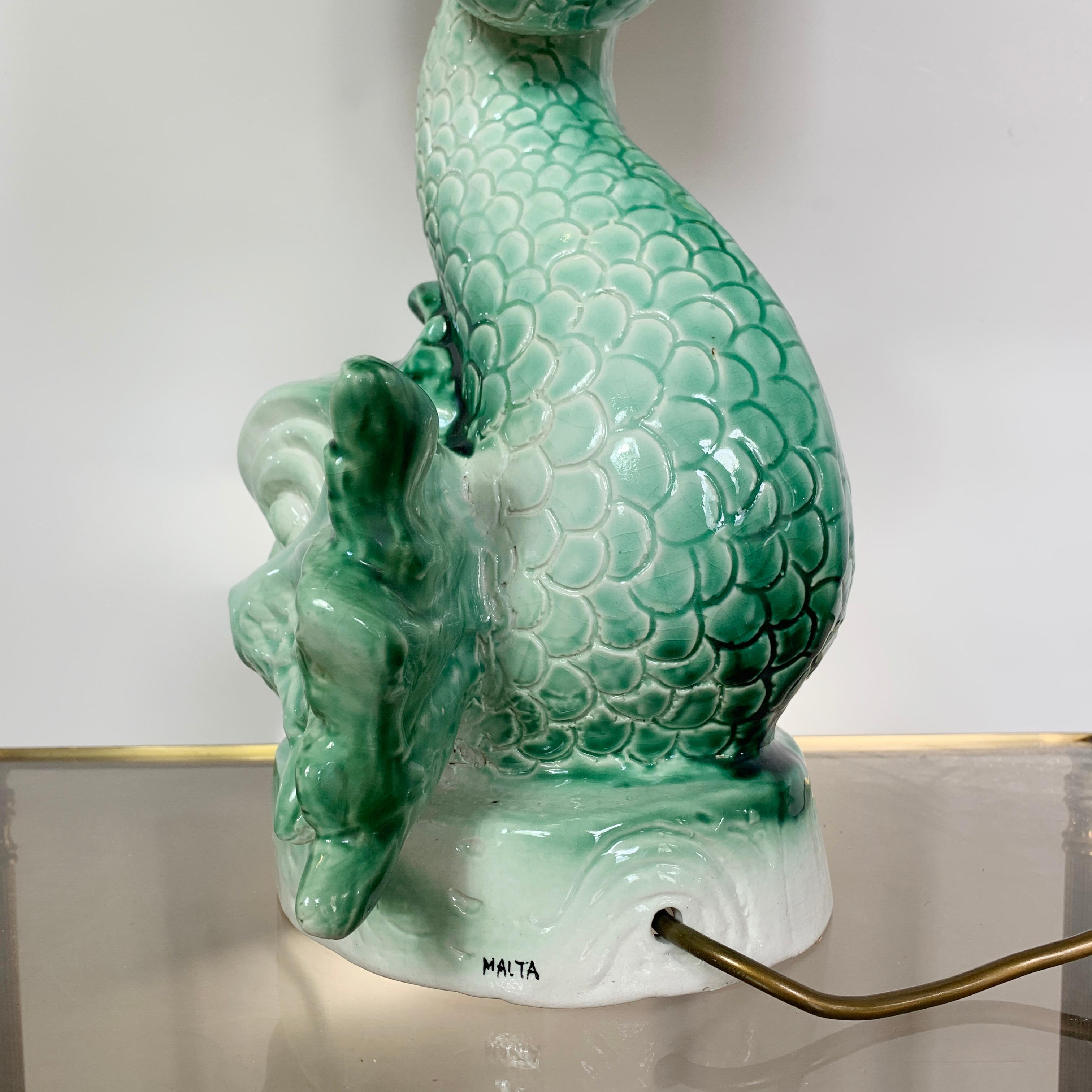 Midcentury Ceramic Classical Dolphin Lamp at 1stDibs | dolphin lamps ...