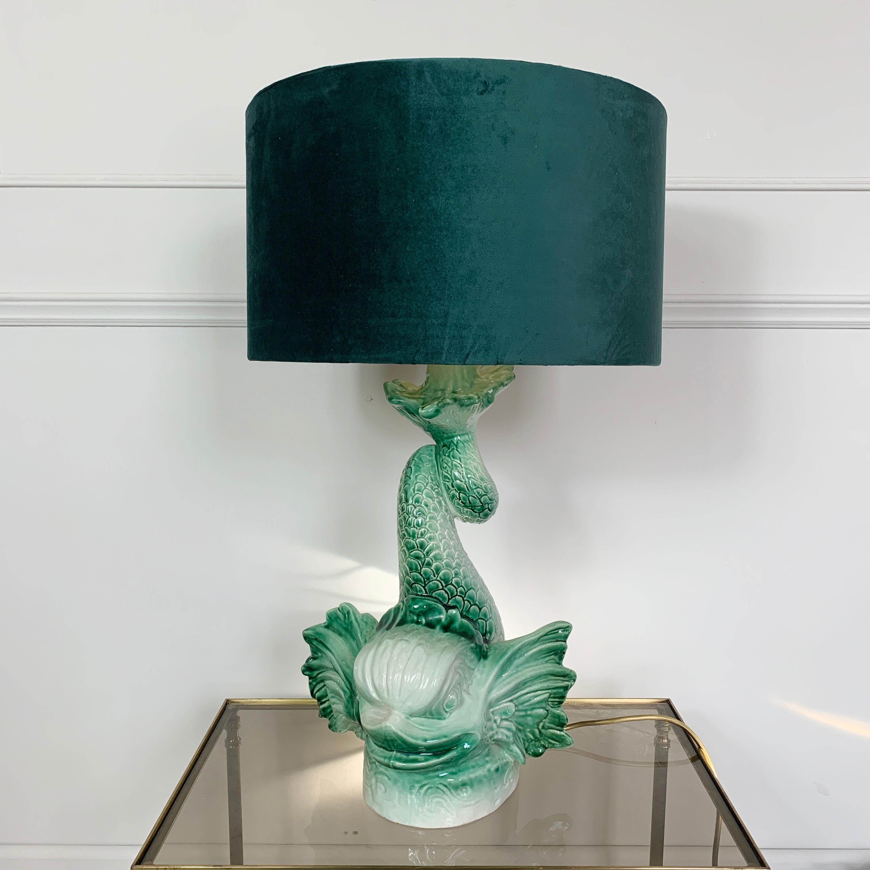 Midcentury Ceramic Classical Dolphin Lamp at 1stDibs | dolphin lamps ...