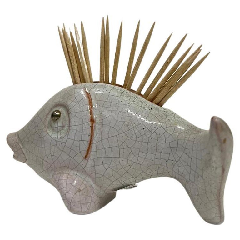 Mid-Century Ceramic Fish Fish Potter Stand by Leopold Anzengruber ...