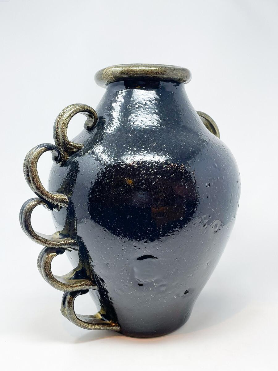 Mid-Century Ceramic Vase by Napoleone Martinuzzi for Venini, Italy ...