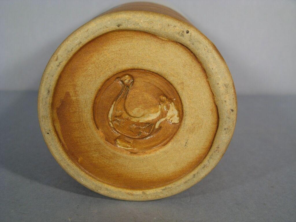 Mid-Century Ceramic Vase with Stylized Motif and Rooster Mark -1Y44 For ...