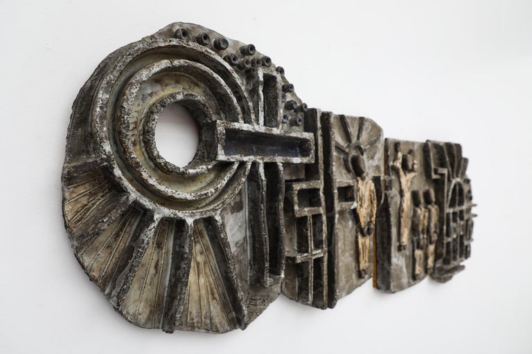 Midcentury Ceramic Wall Art from a Dutch Church For Sale at 1stDibs