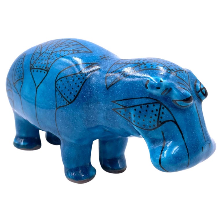 Mid Century Ceramic "William the Hippo" Sculpture by Metropolitan ...