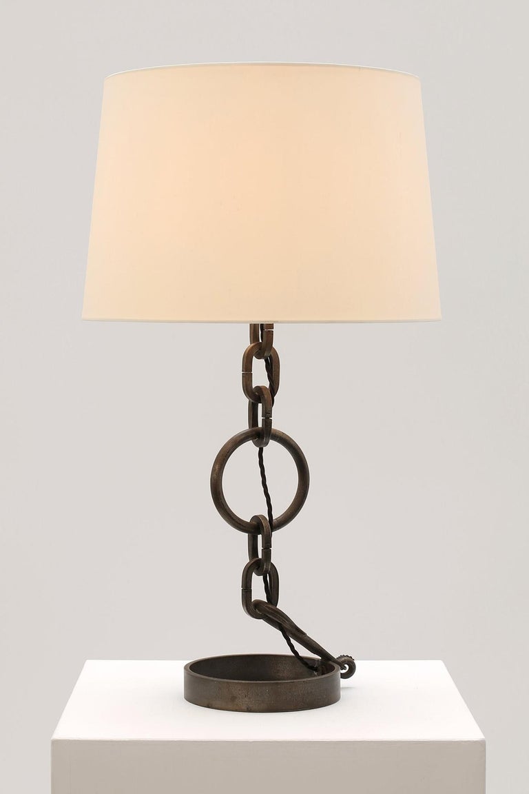 Mid-Century Chain Table Lamp at 1stDibs