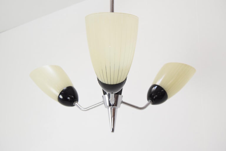 Mid-century Chandelier by Drukov, 1960's For Sale at 1stDibs