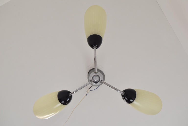 Mid-century Chandelier by Drukov, 1960's For Sale at 1stDibs