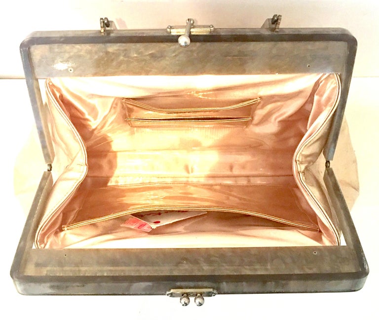 Mid-Century Lucite and Vinyl Florida Hand Bag By, Charles Kahn at 1stDibs