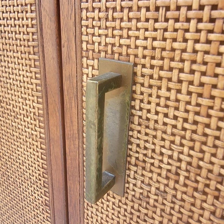 Midcentury Chest of Drawers with Cane Panels by Jack Cartwright for ...