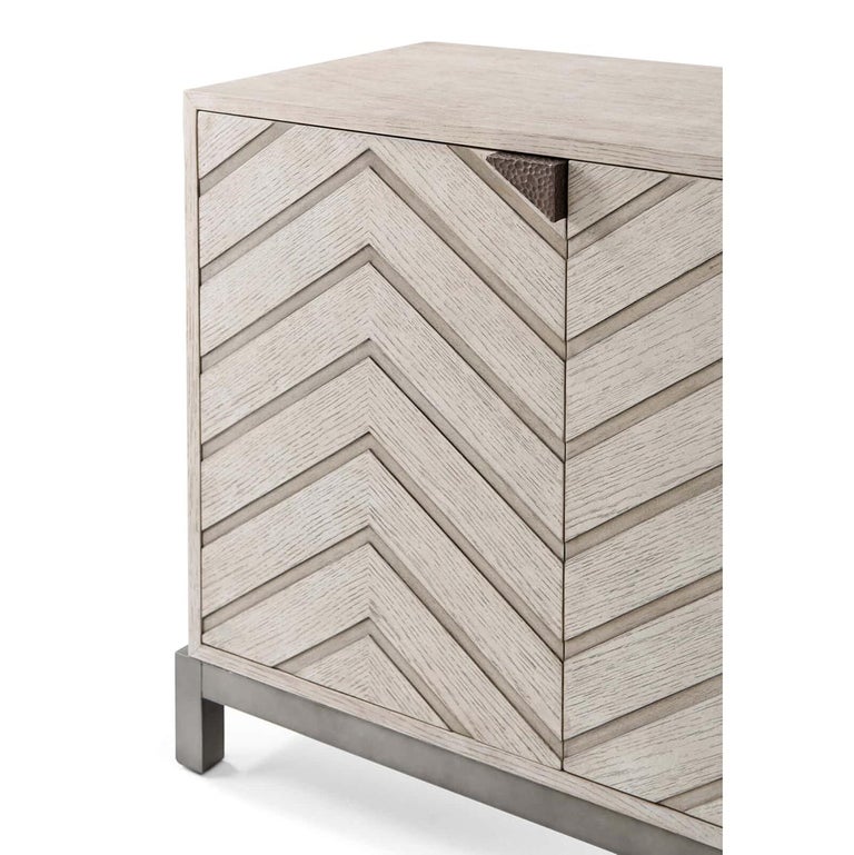 Mid Century Chevron Sideboard - Light For Sale at 1stDibs