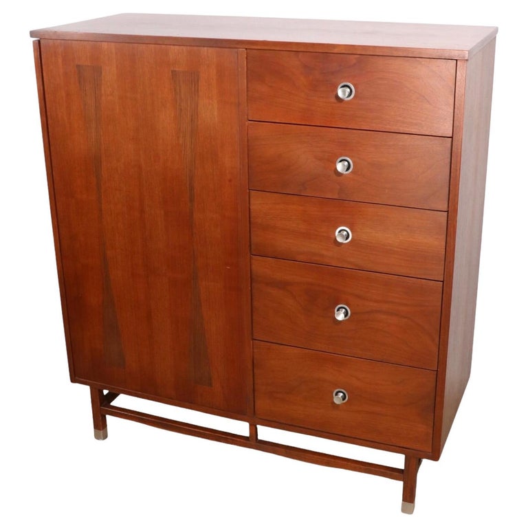 Mid Century Chifferobe Wardrobe by Stanley For Sale at 1stDibs