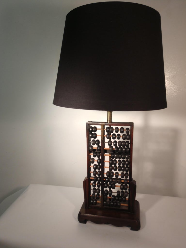 Mid Century Modern Chinese Abacus Table Lamp, circa 1960 For Sale at ...