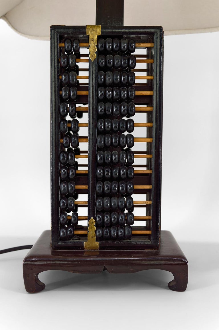 Mid-Century Chinese Abacus / Suanpan Lamp, circa 1950 For Sale at 1stDibs
