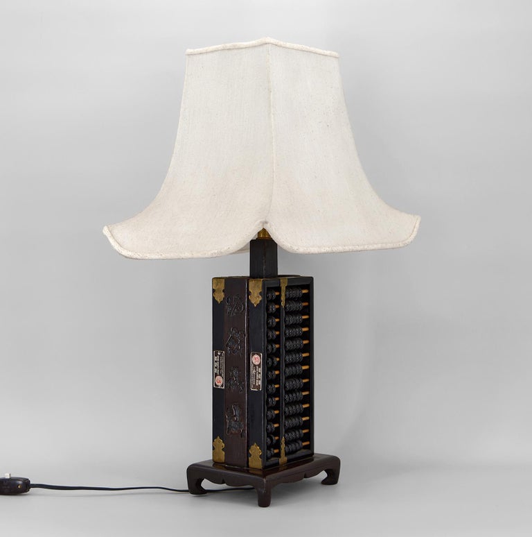 Mid-Century Chinese Abacus / Suanpan Lamp, circa 1950 For Sale at 1stDibs