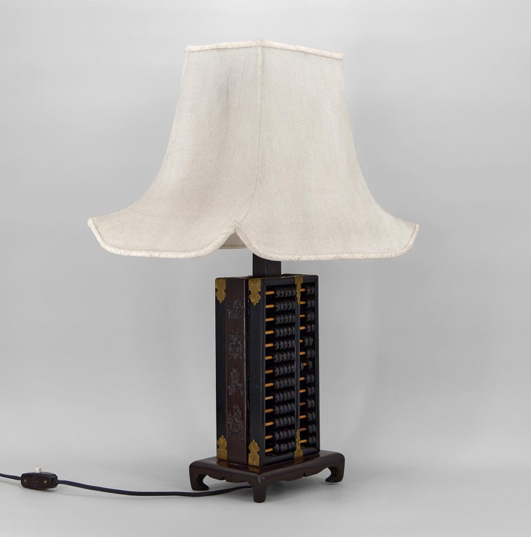 Mid-Century Chinese Abacus / Suanpan Lamp, circa 1950 For Sale at 1stDibs