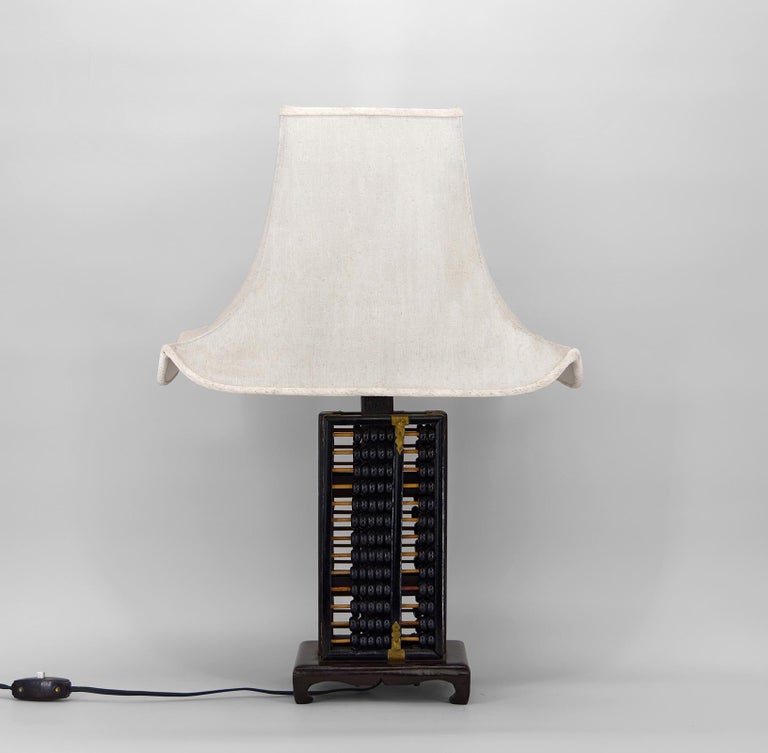 Mid-Century Chinese Abacus / Suanpan Lamp, circa 1950 For Sale at 1stDibs