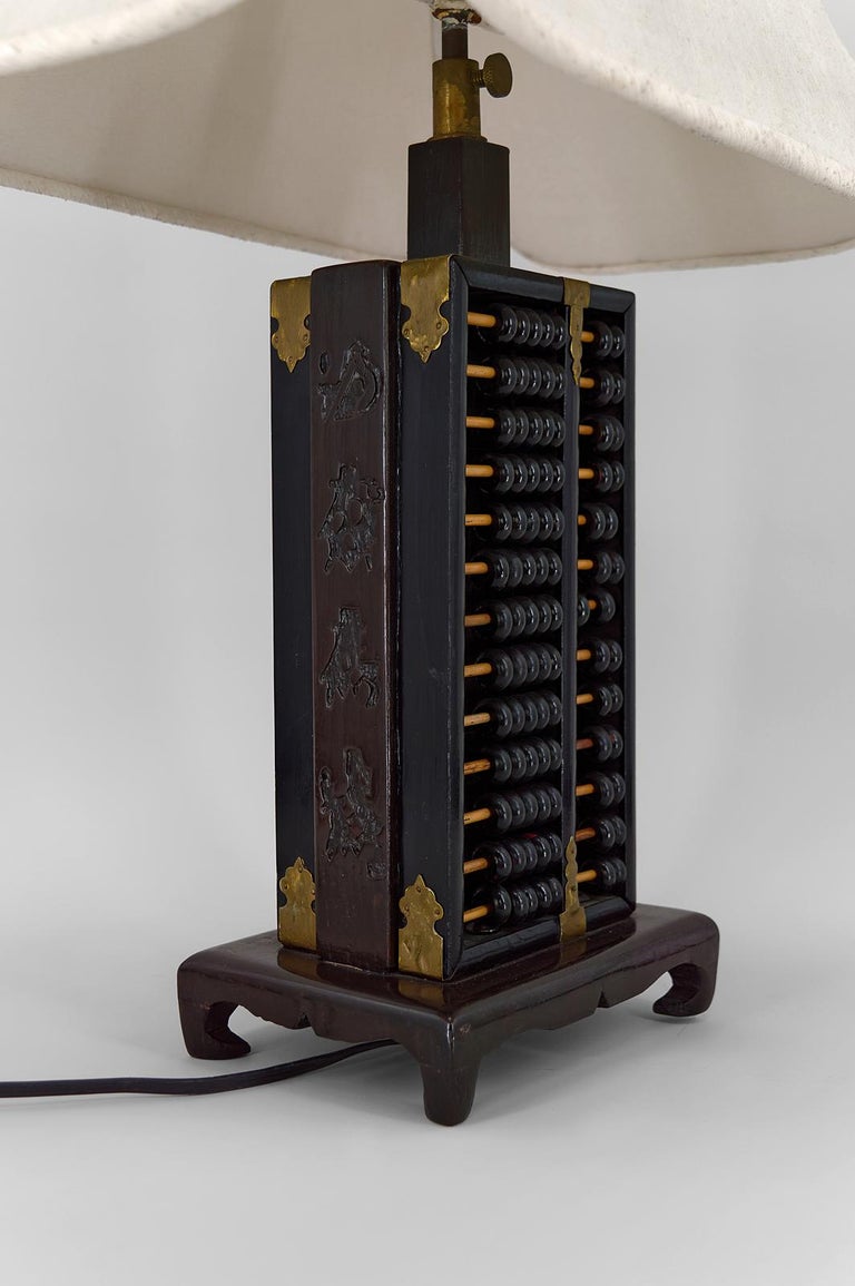 Mid-Century Chinese Abacus / Suanpan Lamp, circa 1950 For Sale at 1stDibs