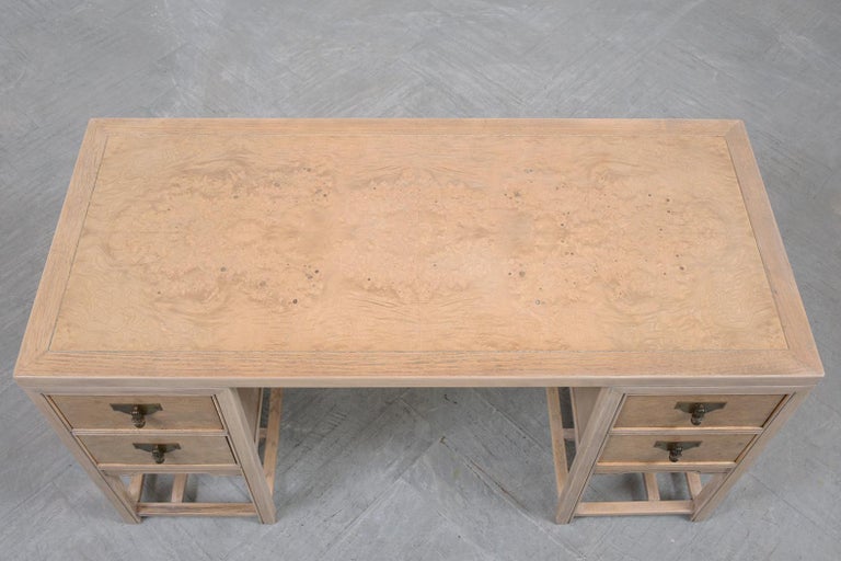 Mid-Century Modern Partner Desk For Sale at 1stDibs