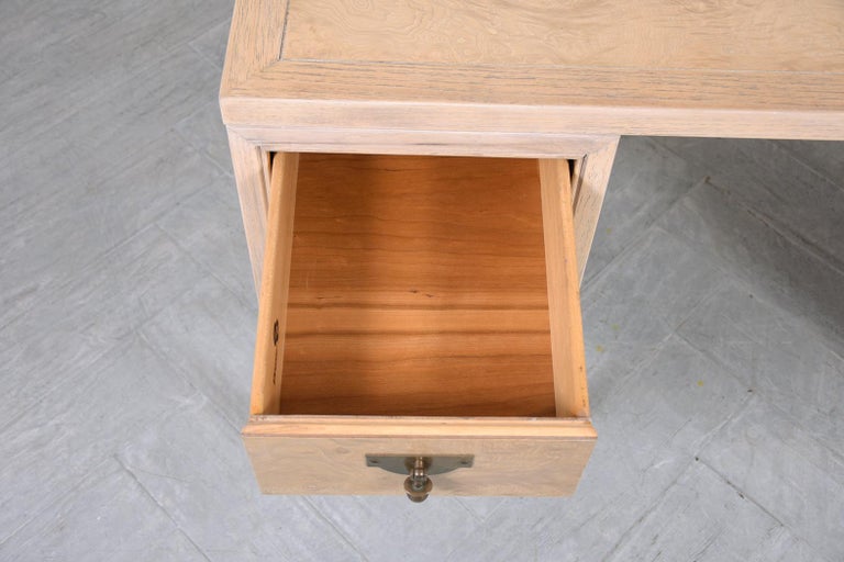 Mid-Century Modern Partner Desk For Sale at 1stDibs