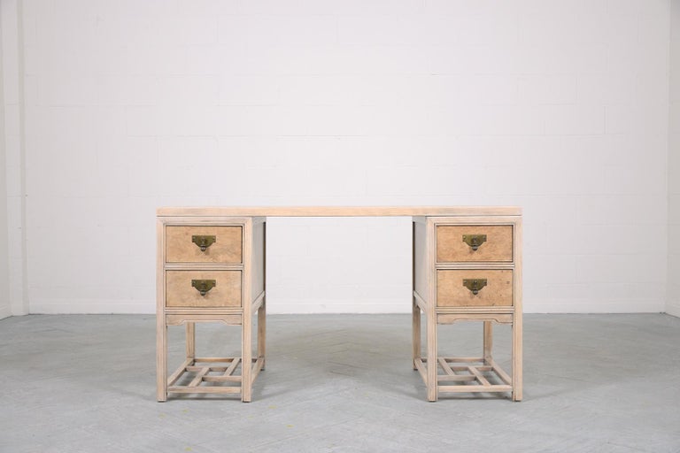 Mid-Century Modern Partner Desk For Sale at 1stDibs
