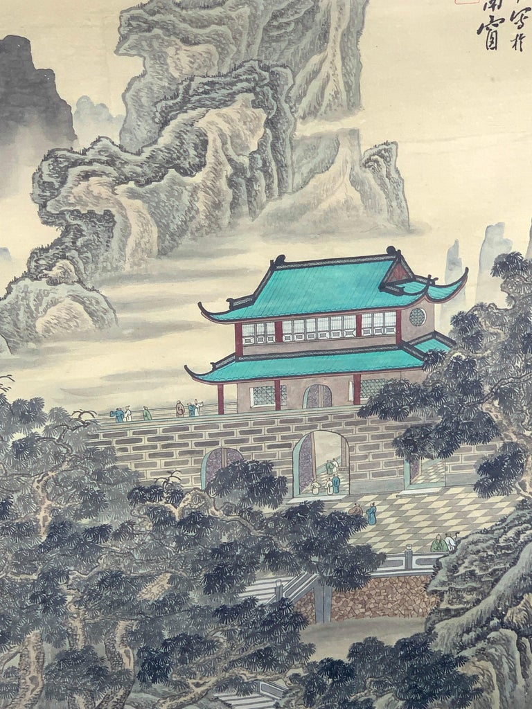 Midcentury Chinese Landscape Scroll Painting at 1stDibs | chinese ...