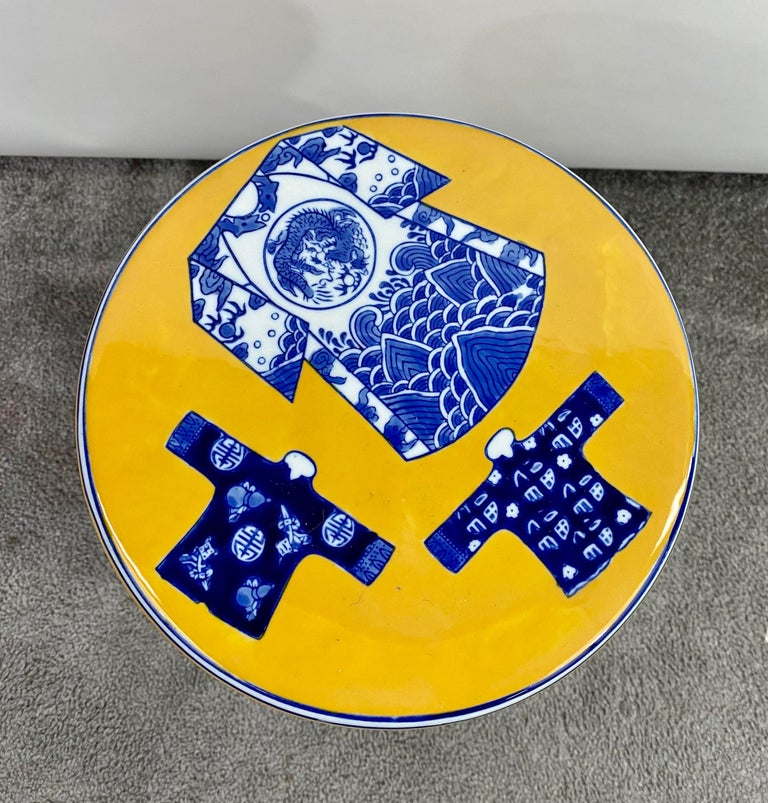 Mid-Century, Chinese Porcelain Table, Garden Stool or Pedestal, Pair ...