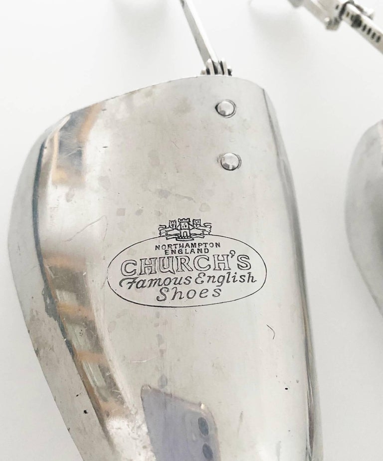 Mid-Century Church's Steel Shoe Tree Stretchers For Sale at 1stDibs