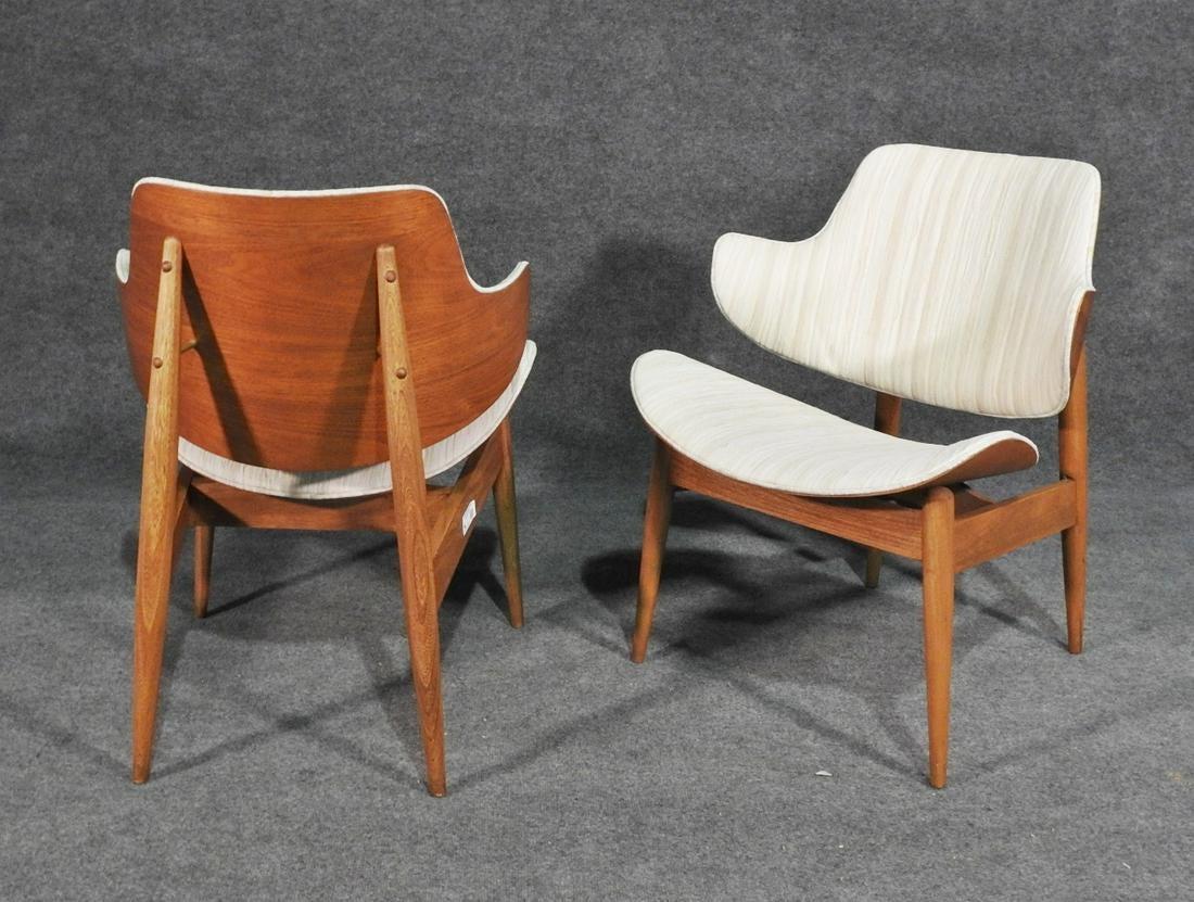 Midcentury Clam Chairs For Sale at 1stDibs