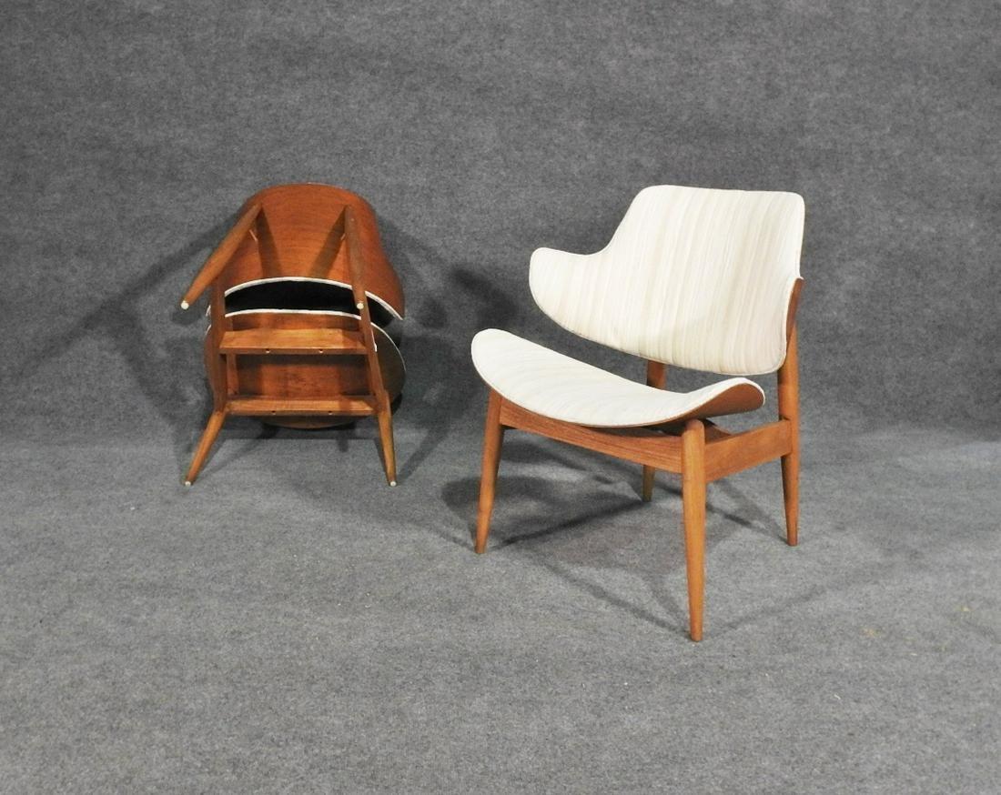 Midcentury Clam Chairs For Sale at 1stDibs