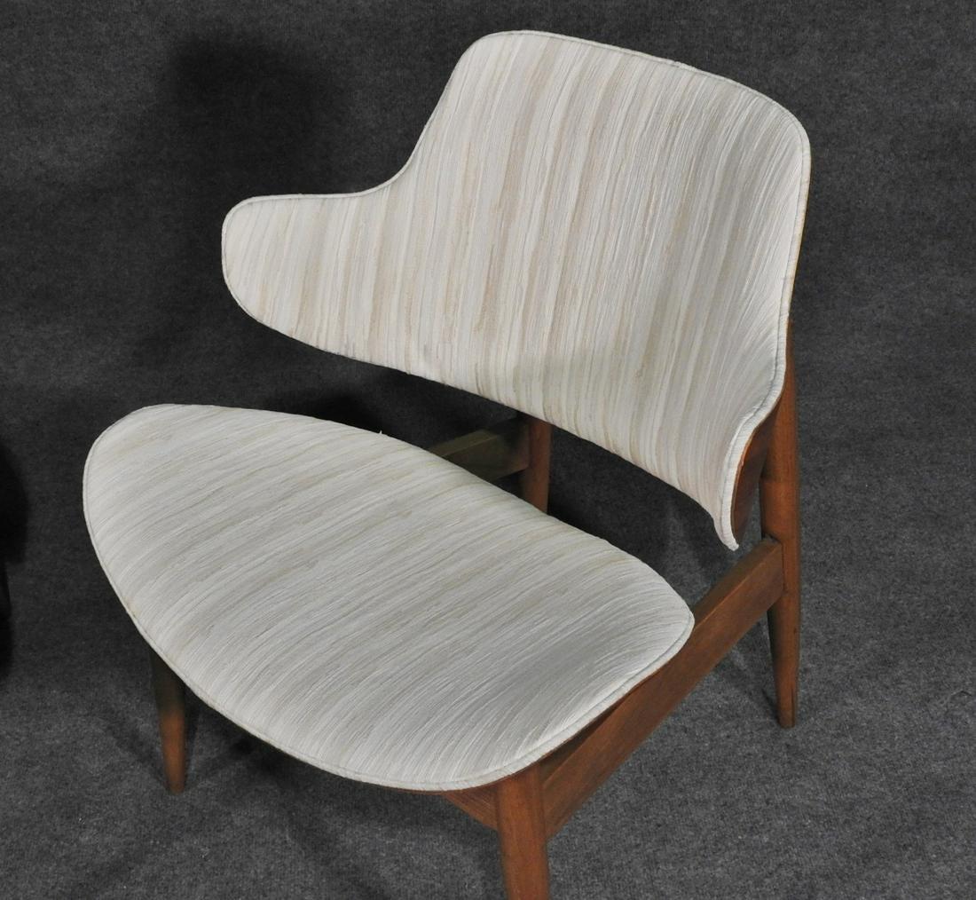 Midcentury Clam Chairs For Sale at 1stDibs