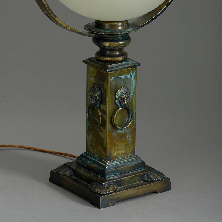 Mid-Century Classical Bronzed Dish Light For Sale at 1stDibs