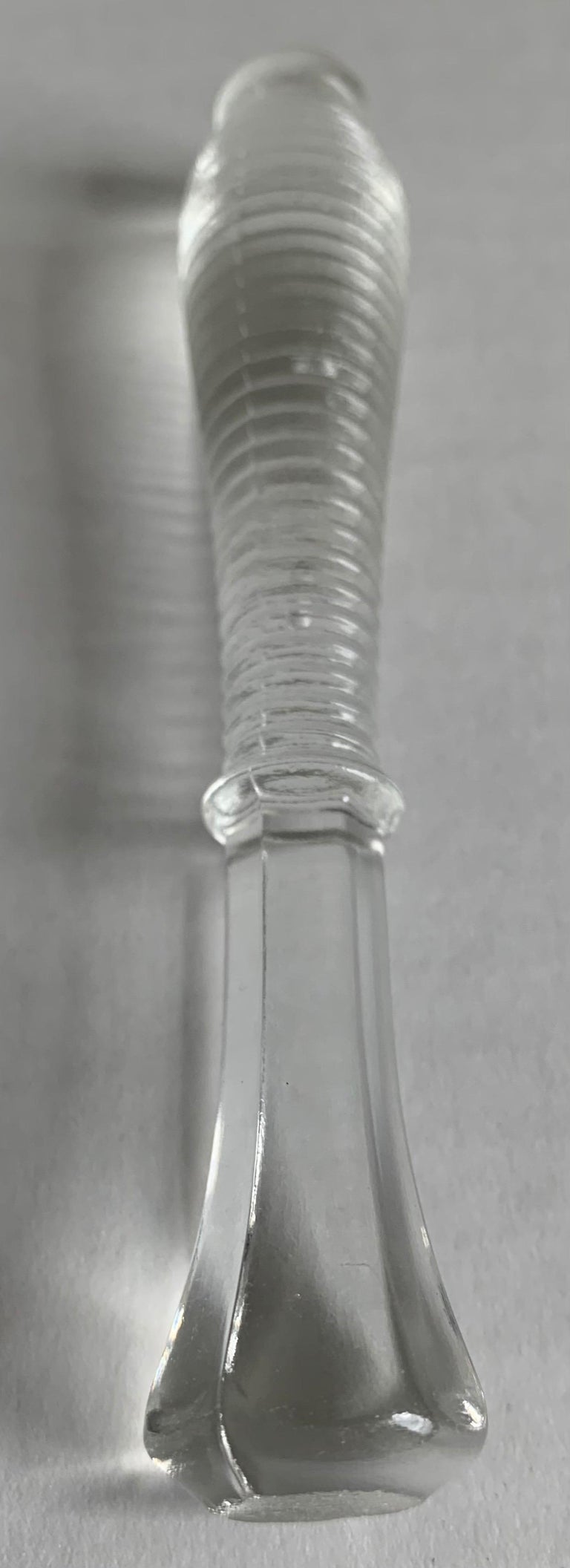 Mid-Century Clear Glass Cocktail Muddlers Set of 5 For Sale at 1stDibs