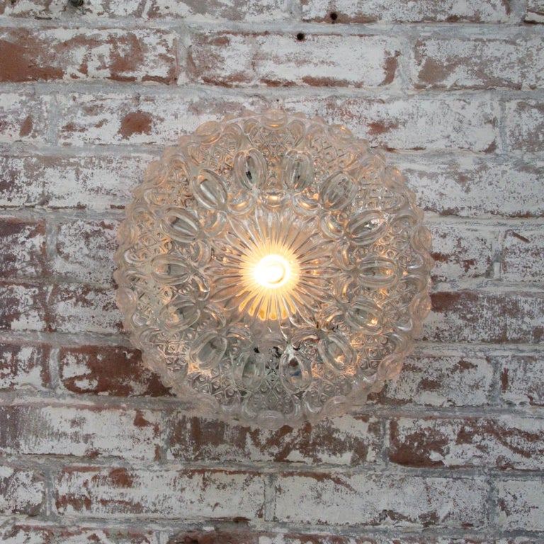Mid-Century Clear Glass Scones Wal Ceiling Lamp Helena Tynell ...