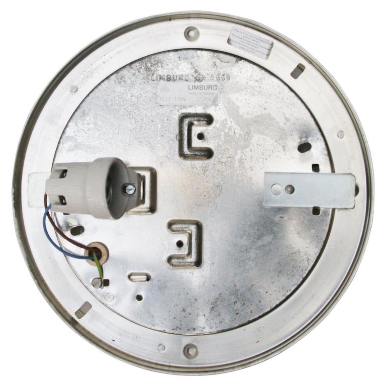 Mid-Century Clear Glass Scone Wal Ceiling Lamp Helena Tynell, Glashütte ...