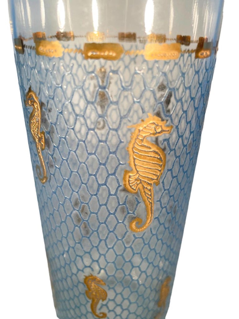 Midcentury Cocktail Pitcher by Culver in Hard to Find "Seafare" Pattern ...