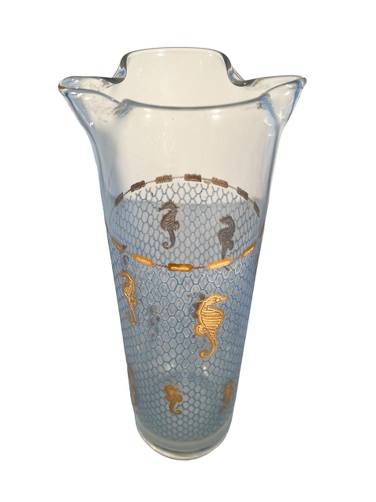 Midcentury Cocktail Pitcher by Culver in Hard to Find "Seafare" Pattern ...