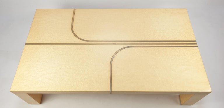 Mid-Century Coffee Table by Alain Delon for Maison Jansen, 1 For Sale ...