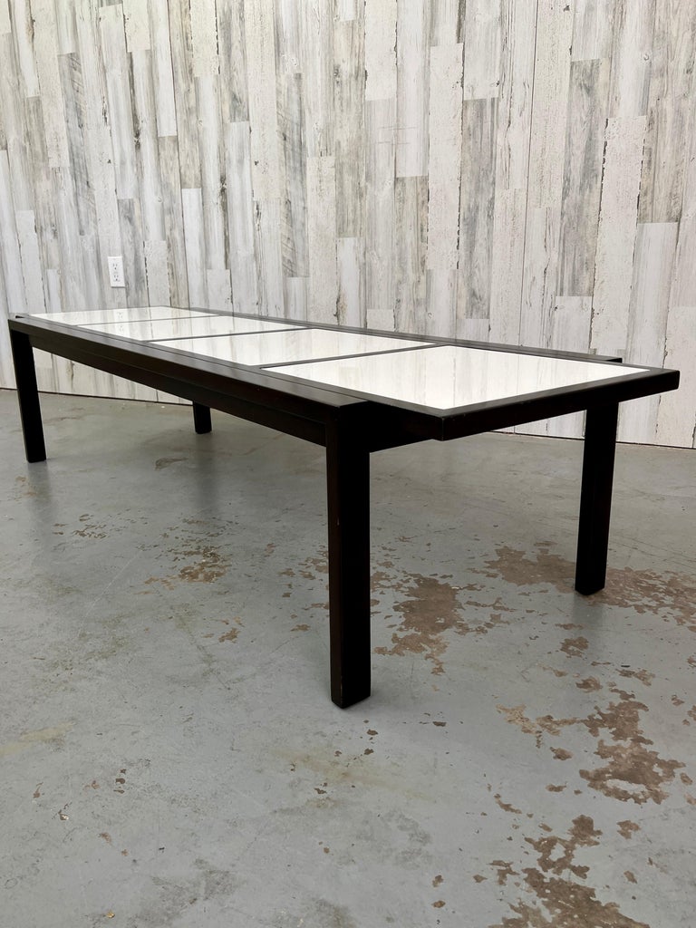 Mid-Century Coffee Table with Vitrolite Panels For Sale at 1stDibs