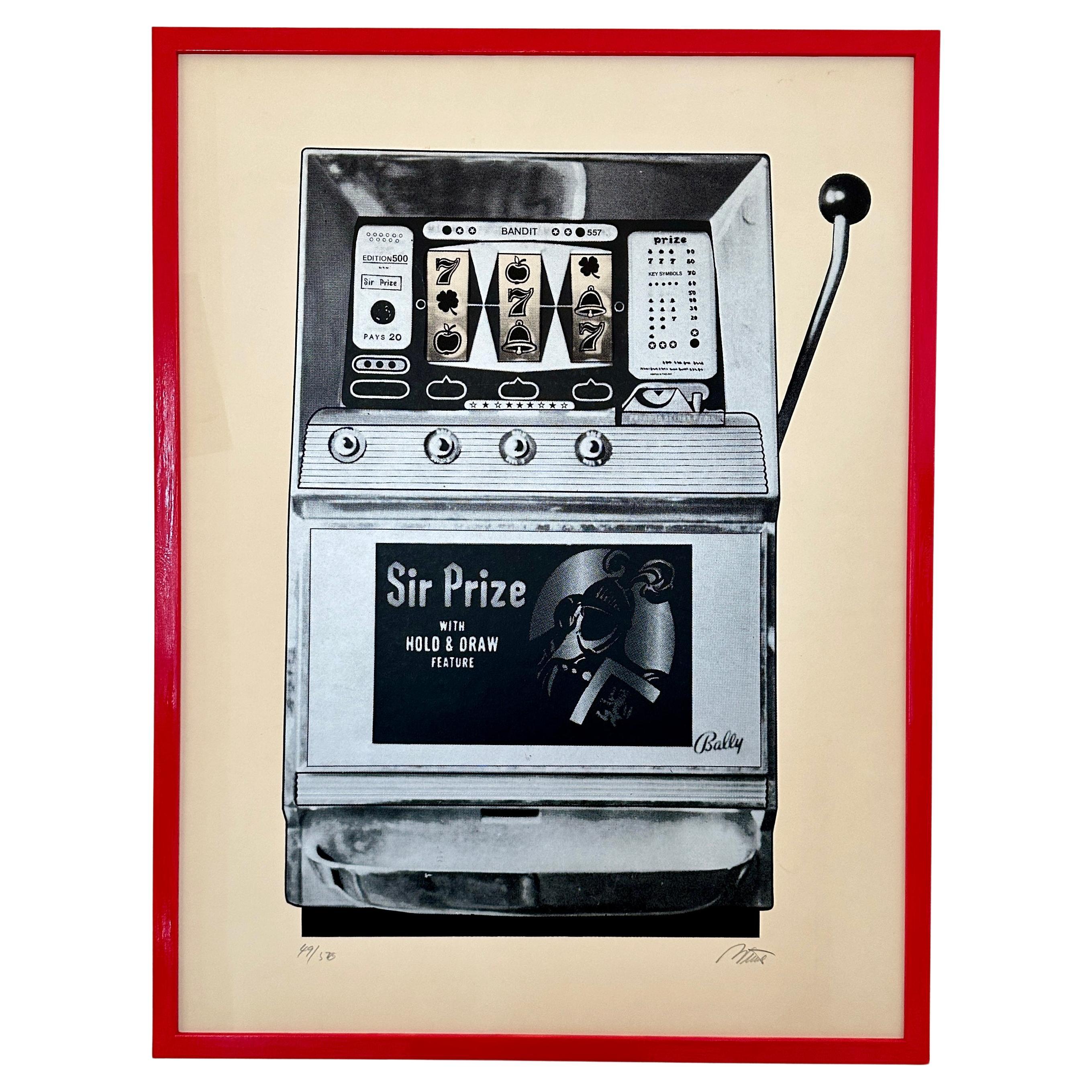 Mid Century Color Lithography signed and numbered shown a Silver Game ...