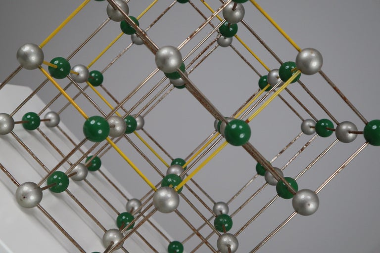 Mid-Century Colorful Molecular Atomic Model from a School in Prague at ...