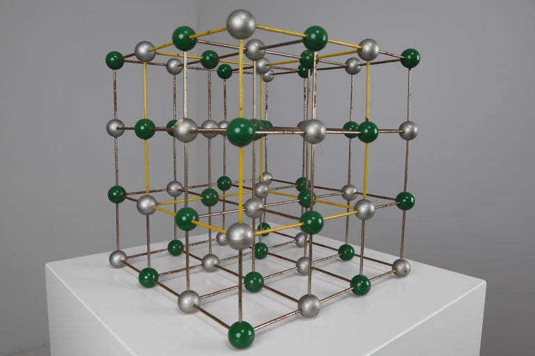 Mid-Century Colorful Molecular Atomic Model from a School in Prague at ...
