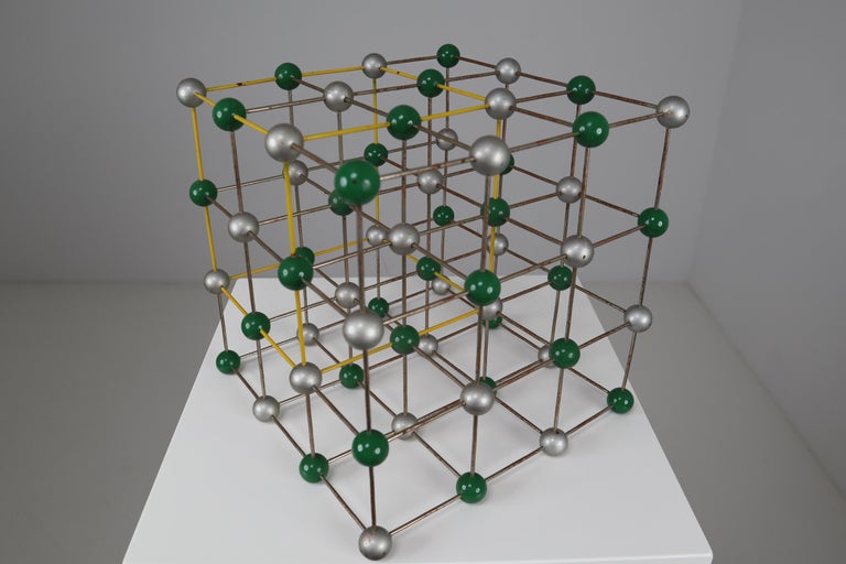 Mid-Century Colorful Molecular Atomic Model from a School in Prague at ...