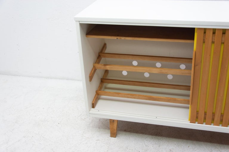 Midcentury Colorful Shoe Rack, Eastern Bloc, 1960s For Sale at 1stDibs