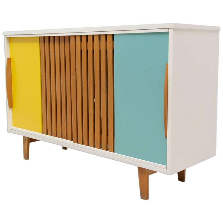 Midcentury Colorful Shoe Rack, Eastern Bloc, 1960s For Sale at 1stDibs
