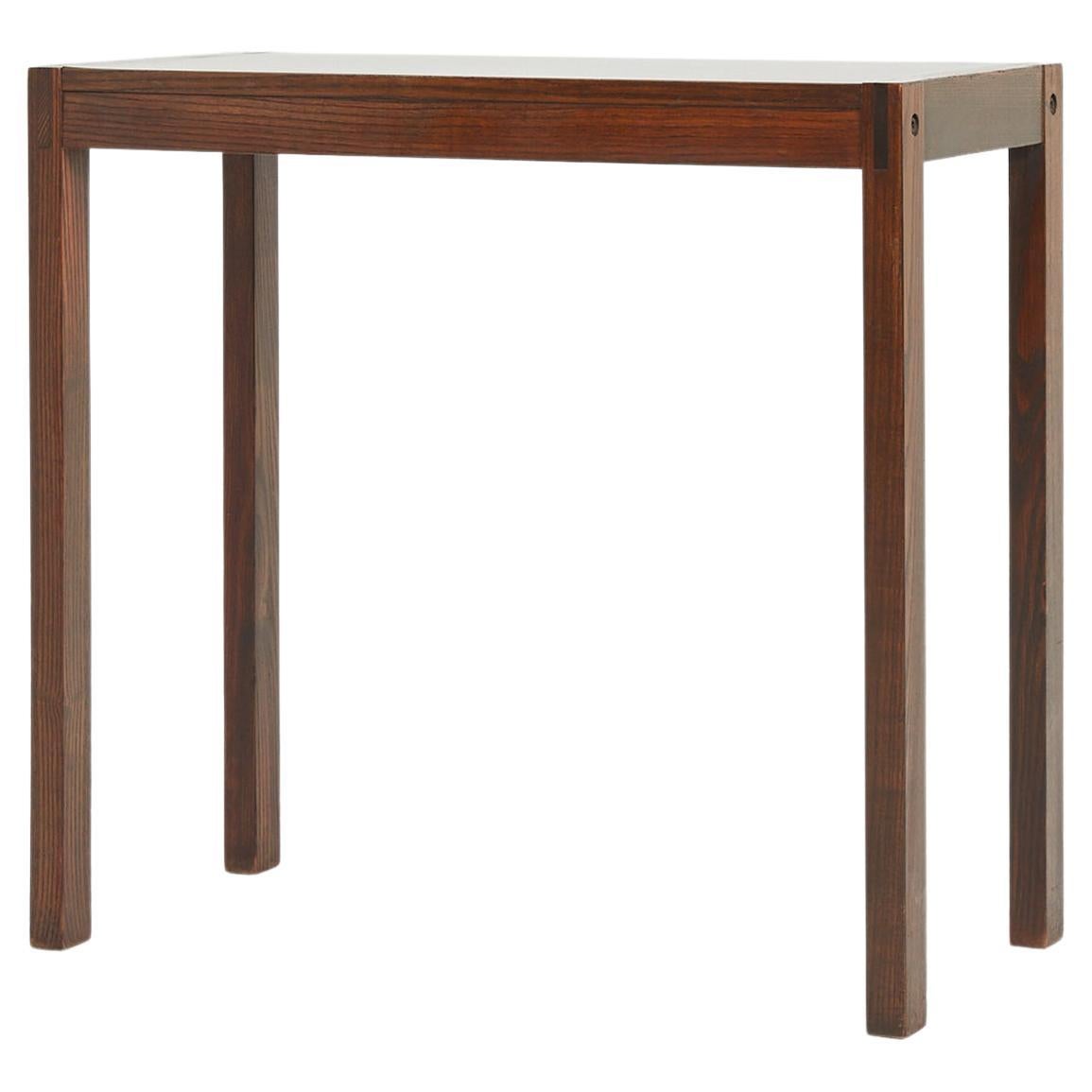 Generously Scaled Mid-Century Console Table with Capiz Shell Top at 1stDibs