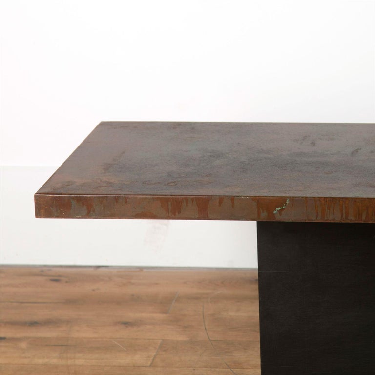 Midcentury Copper Top French Coffee Table at 1stDibs