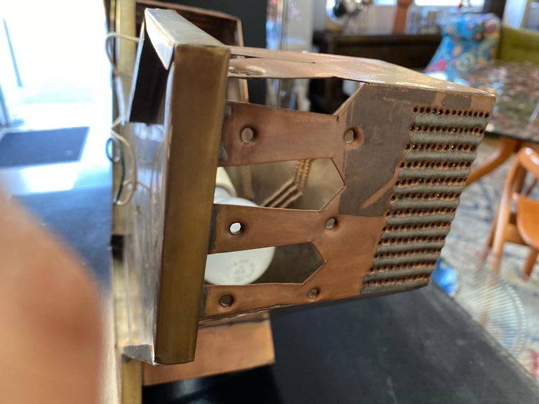 Mid-Century Copper Wall Light Designed by Isaac Maxwell Metal For Sale ...