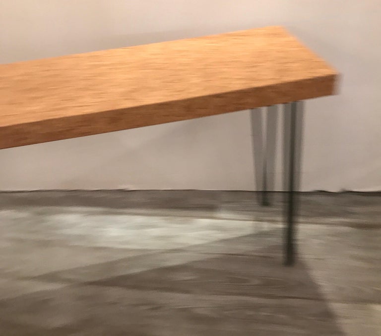 Midcentury Cork and Iron Console Table at 1stDibs